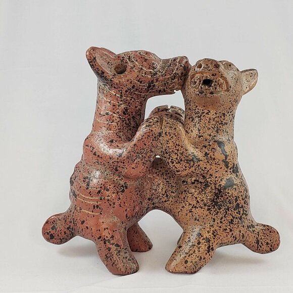 Unbranded | Accents | Vintage Colima Dancing Dogs Mexican Pottery Folk ...